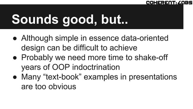 Intro to data oriented design | PPTX