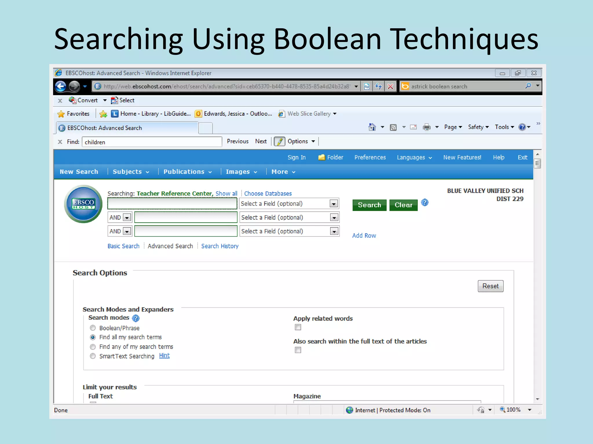 Intro to databases and searching | PPT