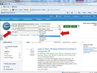 Intro to databases and searching | PPT