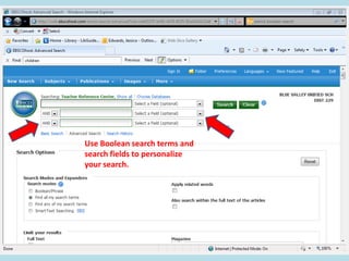 Intro to databases and searching | PPT