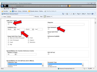 Intro to databases and searching | PPT