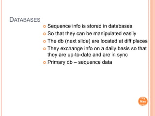 Introduction to Bioinformatics and DatabasesDay1.ppt