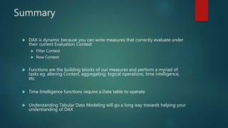Intro to DAX Patterns | PPT