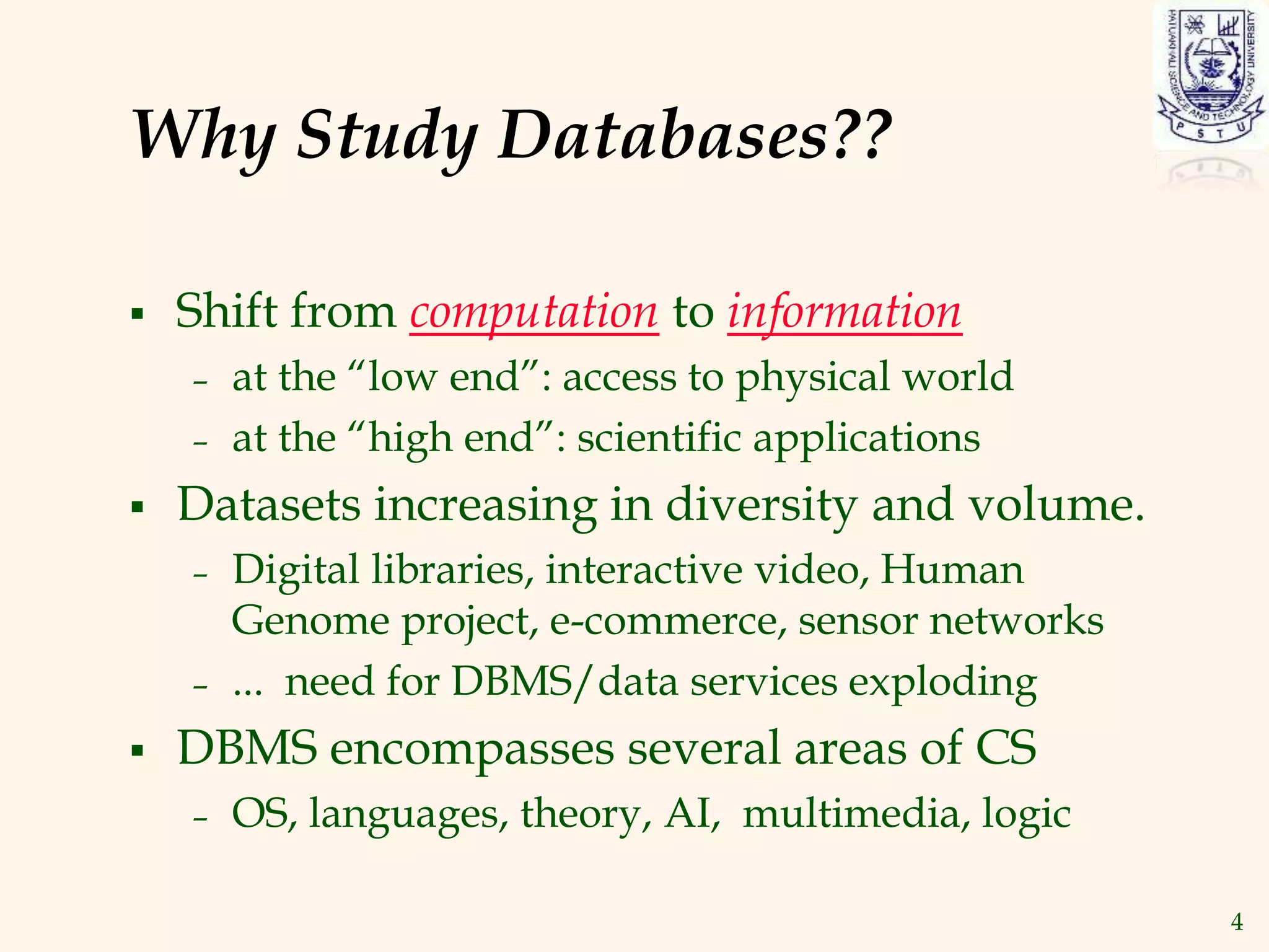 Introduction to database management system | PPT