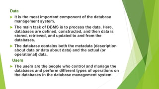 Intro to dbms | PPTX
