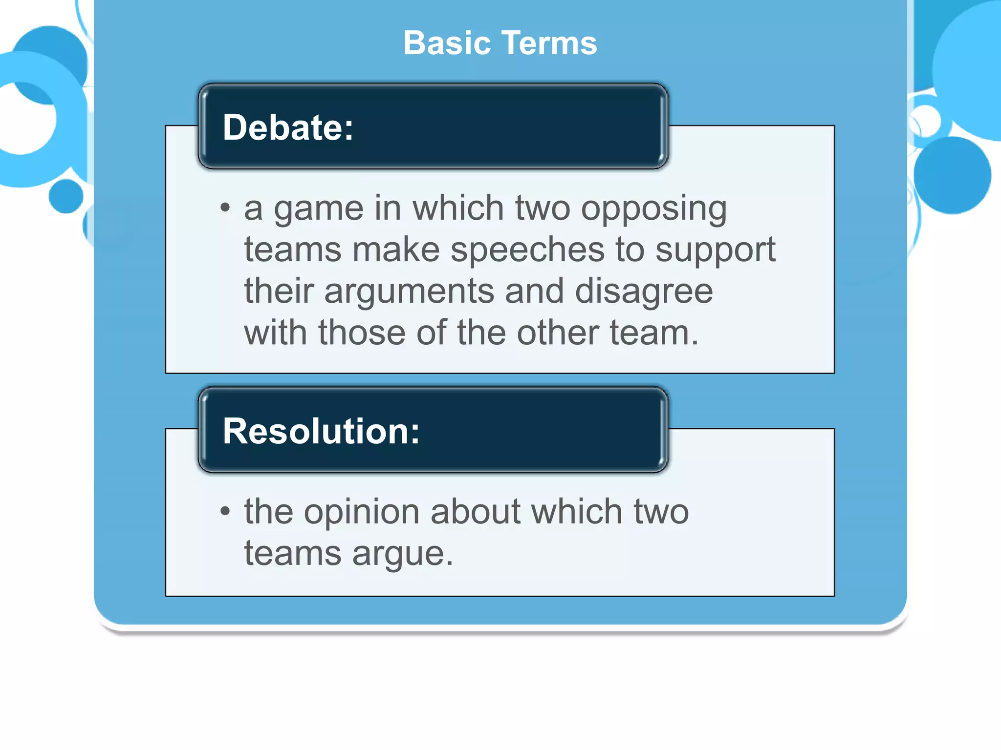 Introduction to Debate | PPTX