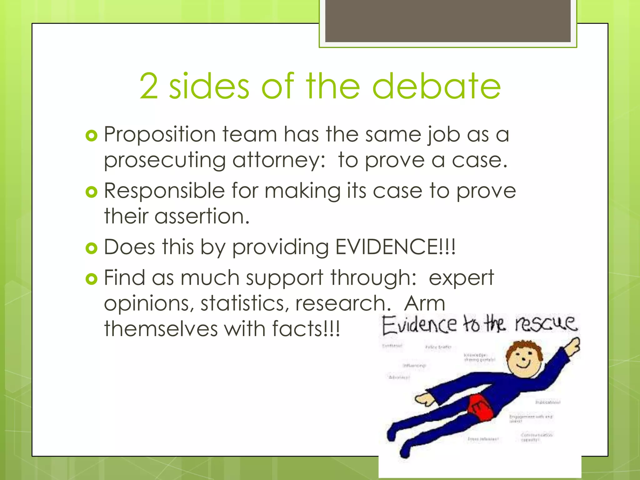 Intro to debate april 2013 | PPTX