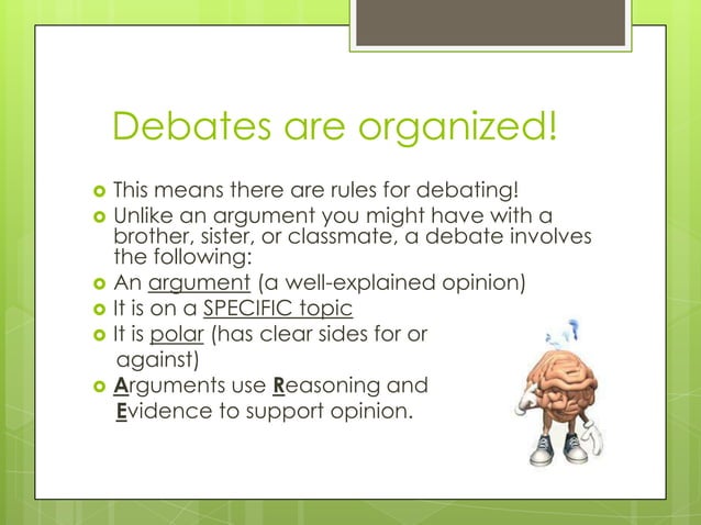 Intro to debate april 2013 | PPTX