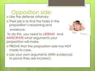 Intro to debate april 2013 | PPTX