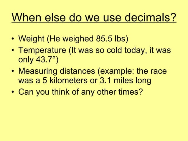 Intro to decimals | PPT