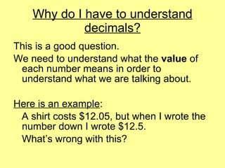 Intro to decimals | PPT
