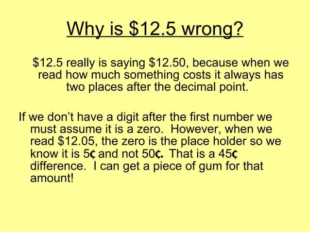 Intro to decimals | PPT