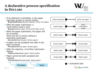 Introduction to the declarative specification of processes | PPTX