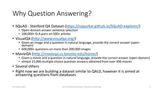 Intro to Deep Learning for Question Answering | PDF