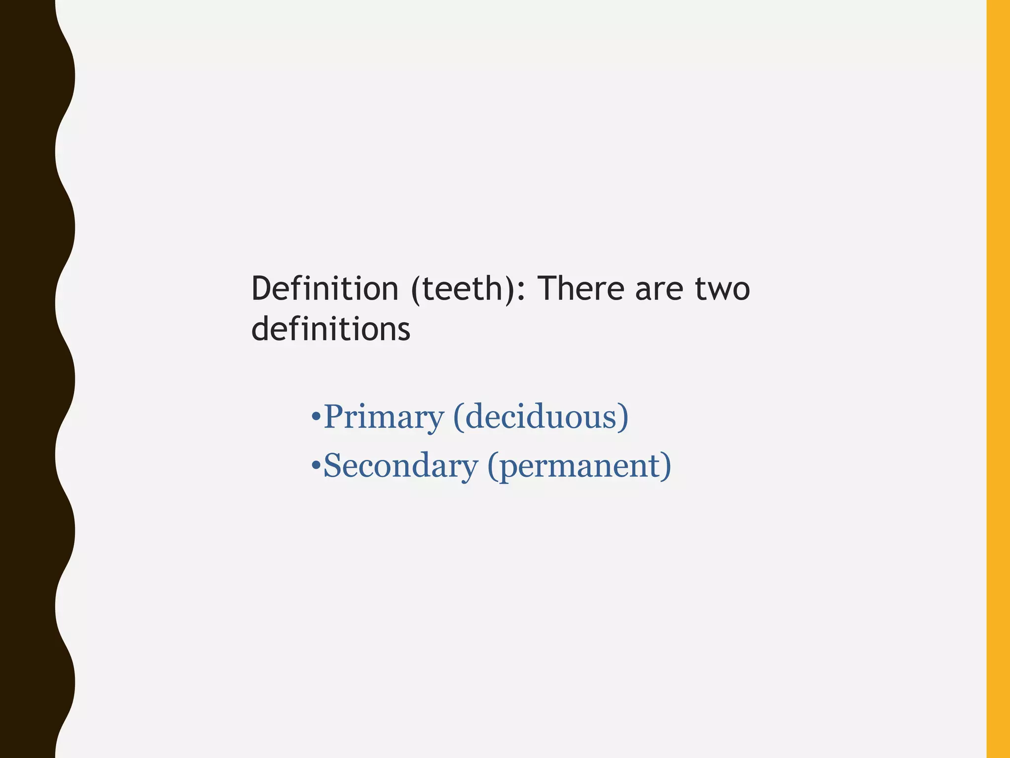 Intro to dental anatomy | PPTX