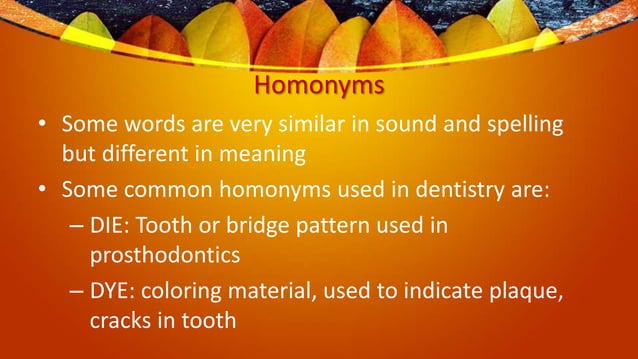 Intro to dental terminology | PPTX