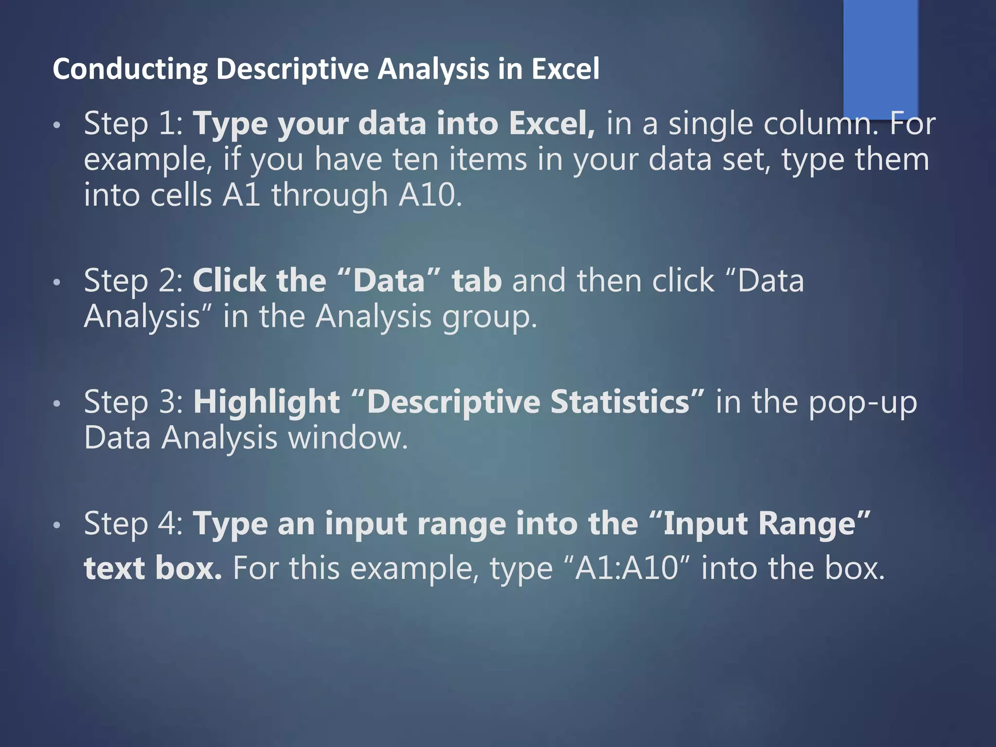 Introduction to Descriptive Statistics | PPTX