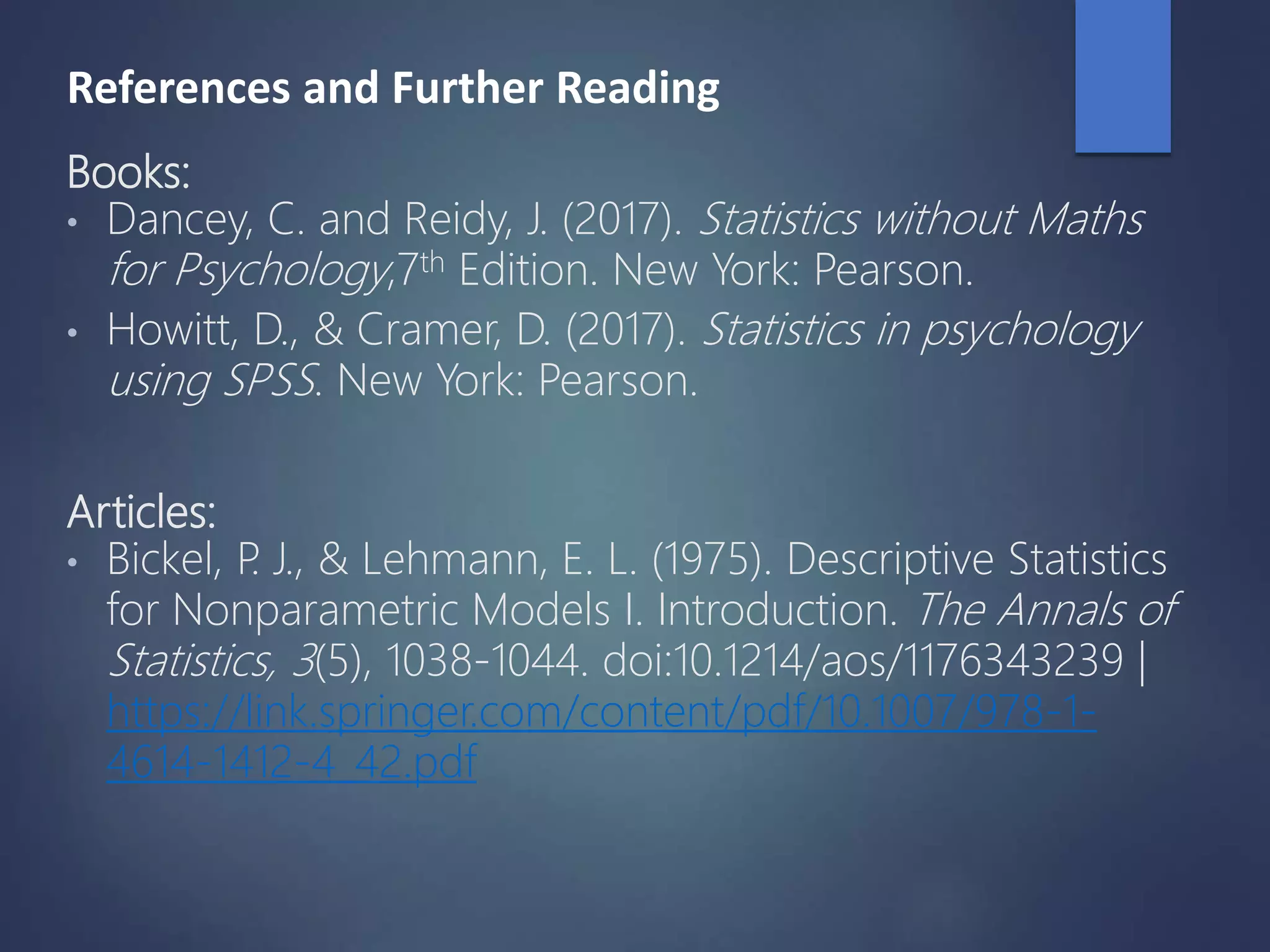 Introduction to Descriptive Statistics | PPTX