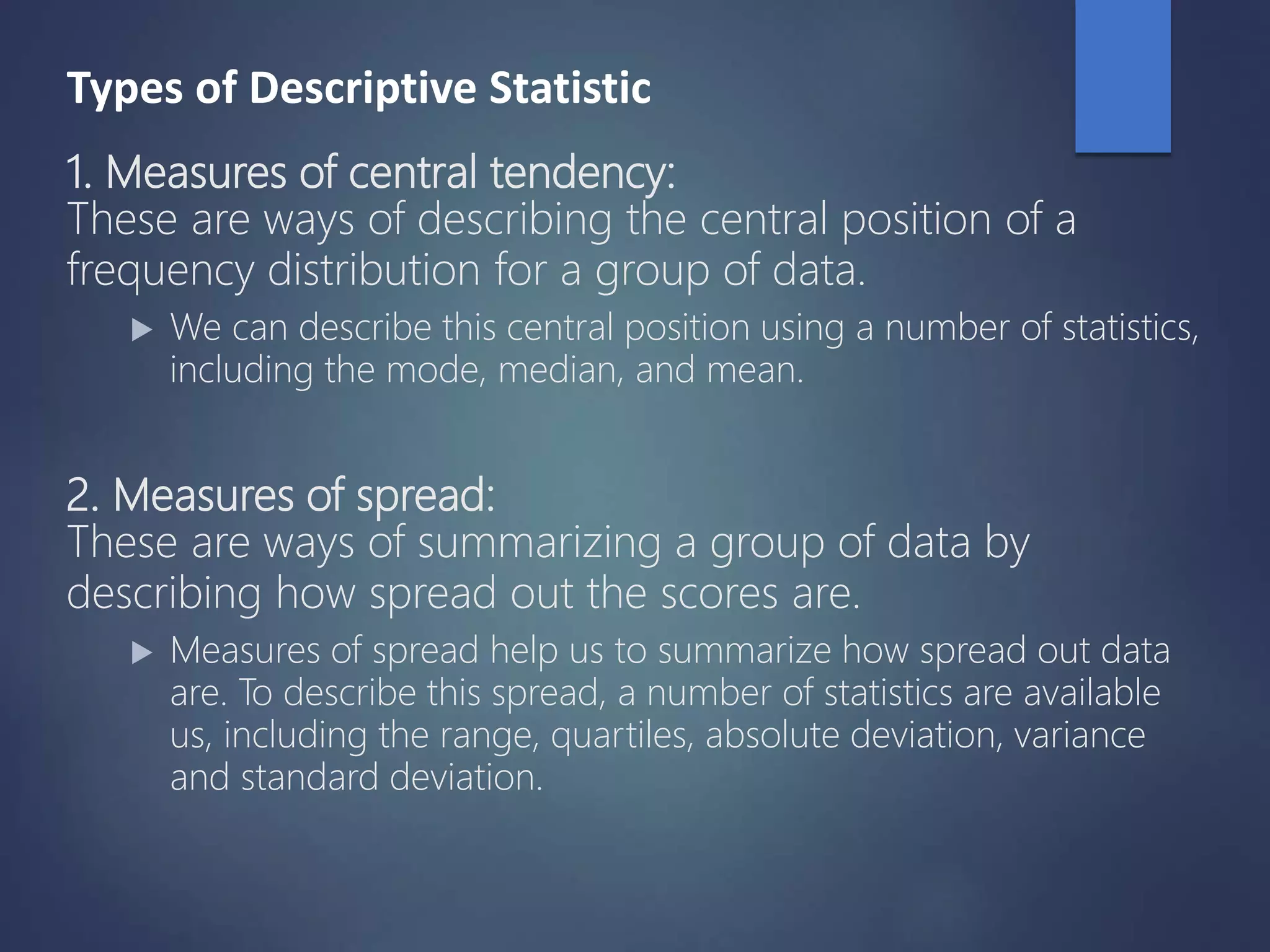 Introduction to Descriptive Statistics | PPTX