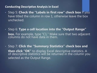 Introduction to Descriptive Statistics | PPTX