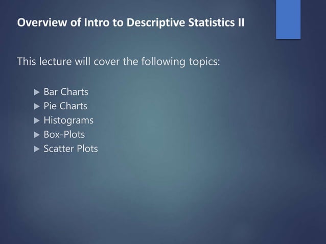 Introduction to Descriptive Statistics | PPTX | Business Accounting & Finance | Business