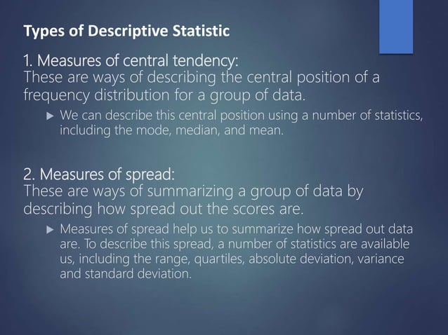 Introduction to Descriptive Statistics | PPTX | Business Accounting & Finance | Business