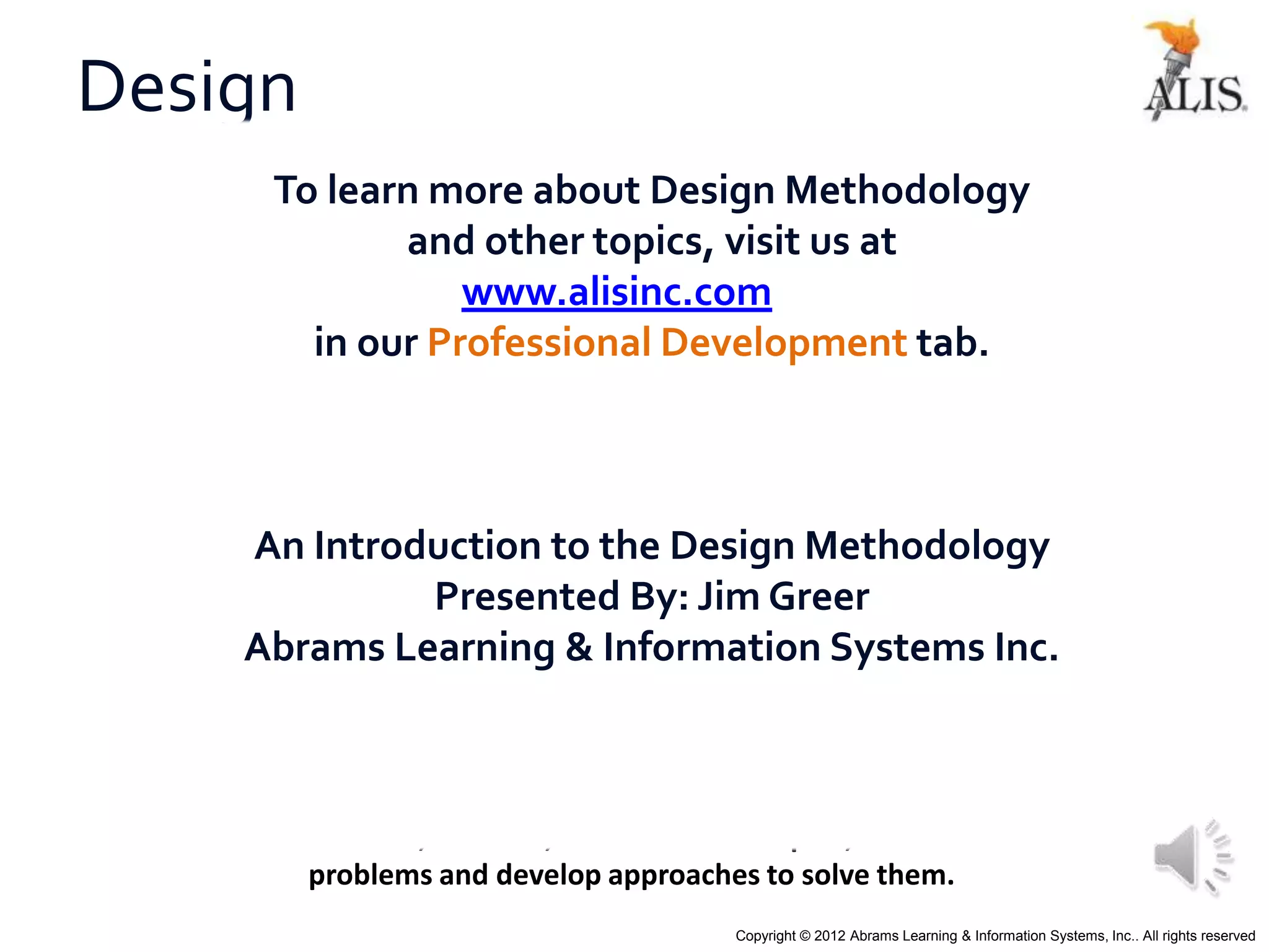 Intro to design webcast | PPTX