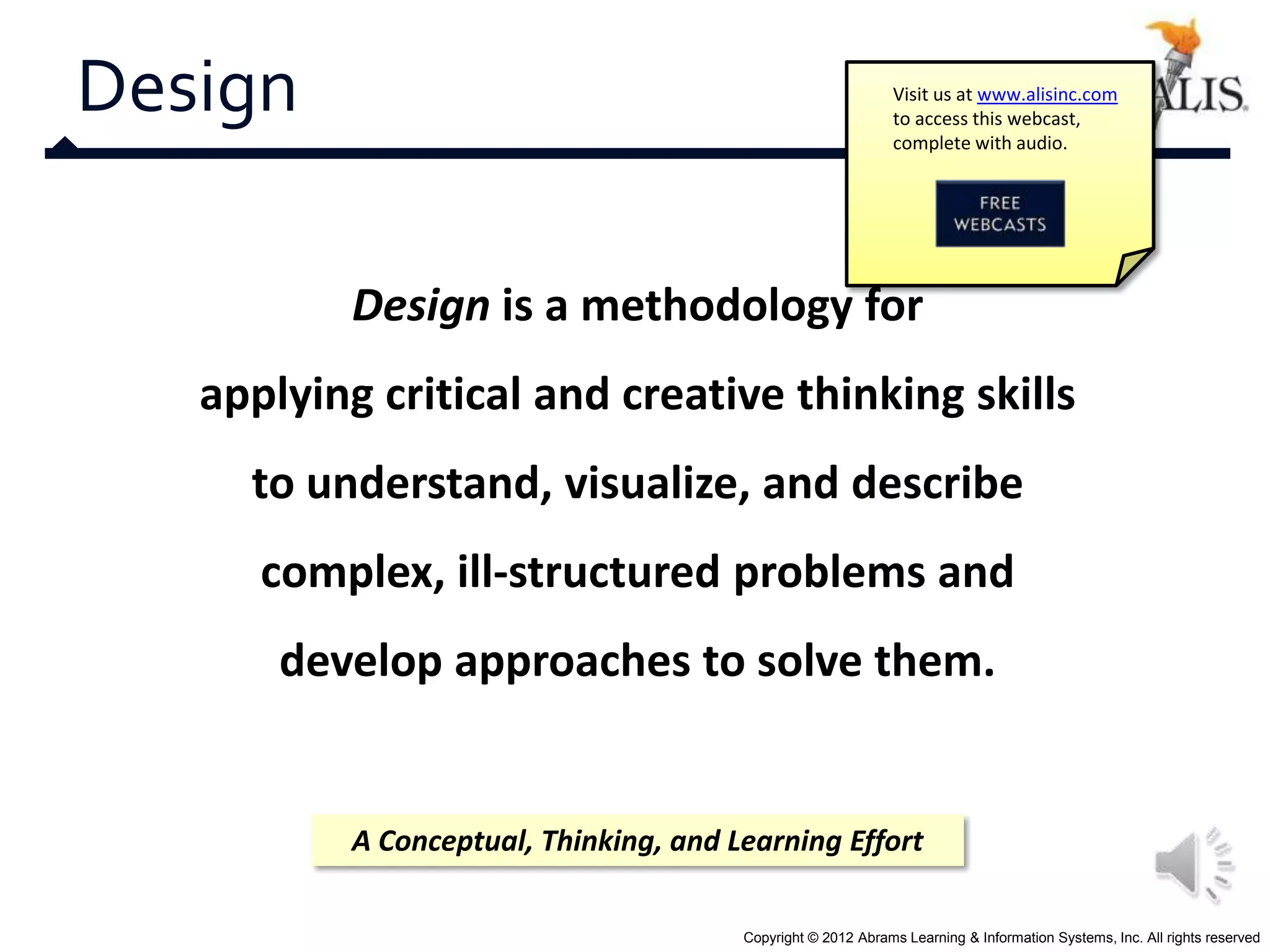 Intro to design webcast | PPTX