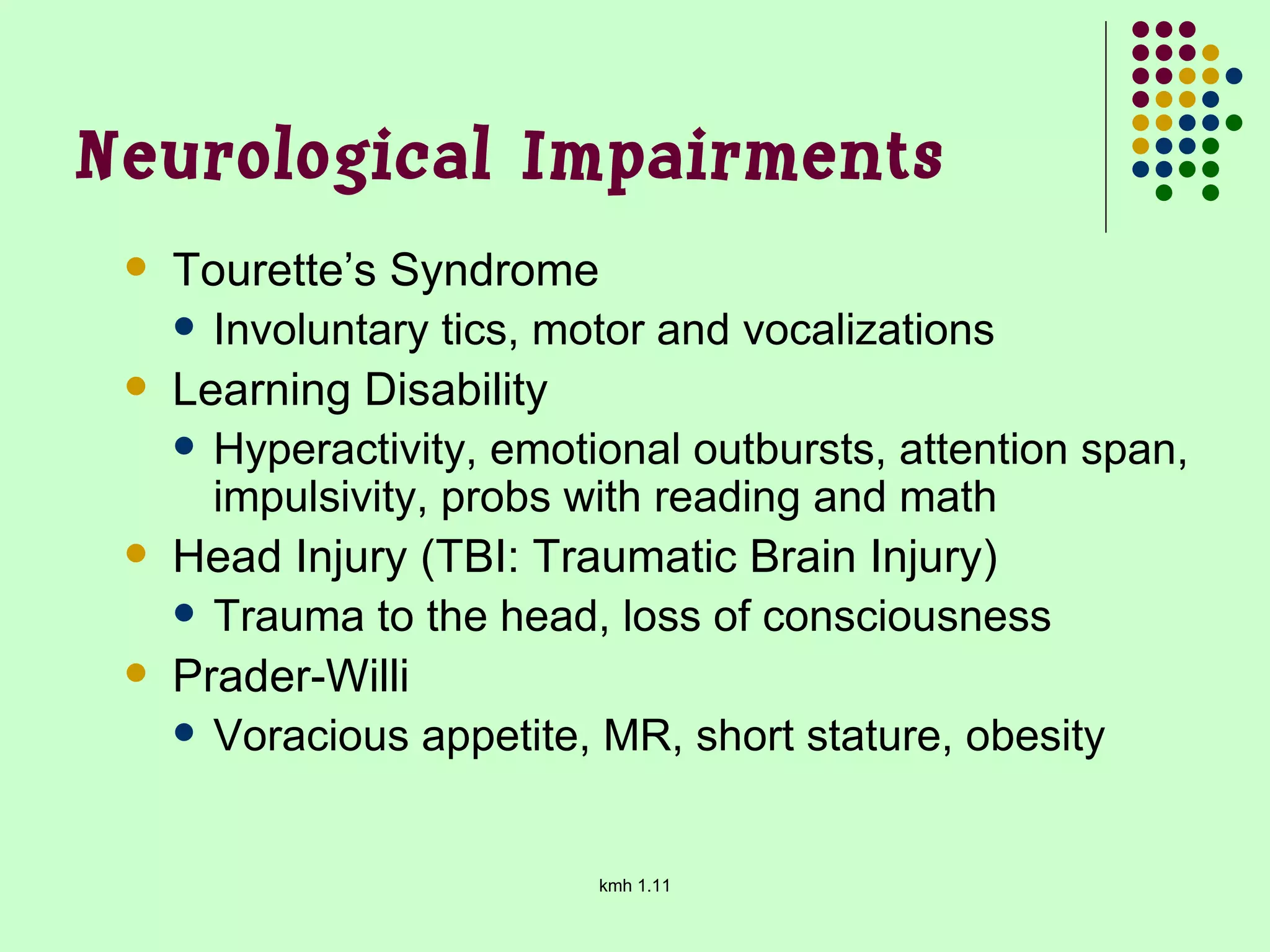 Intro to developmental disabilities ncc | PPT