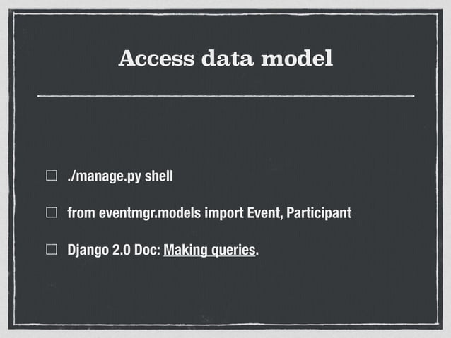 Introduction to development with Django web framework | PDF