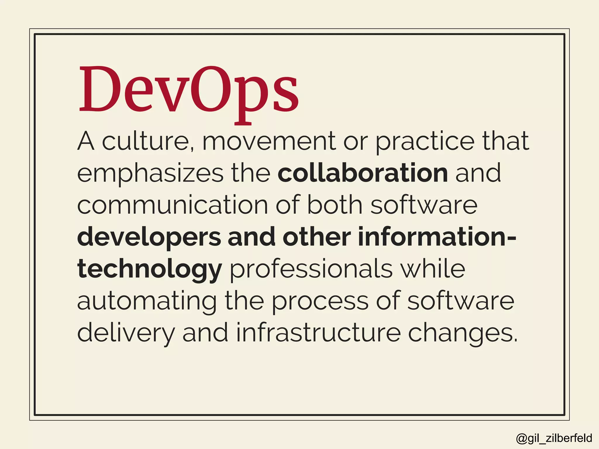 An agile introduction to DevOps | PPT