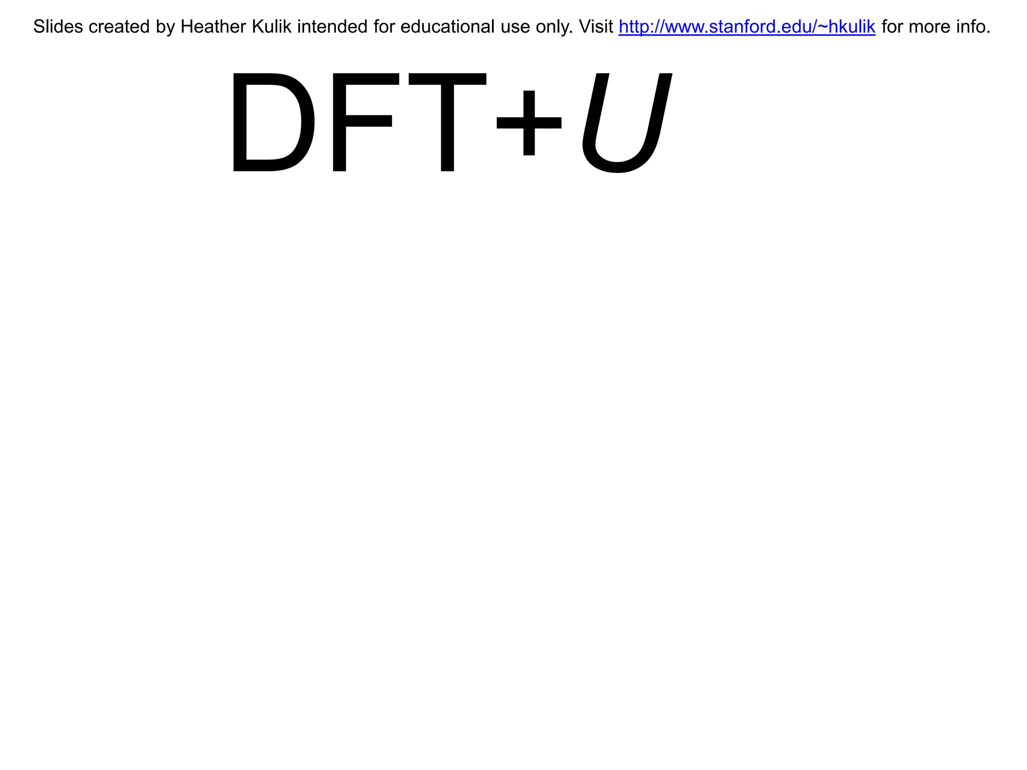 Intro to DFT+U | PPTX