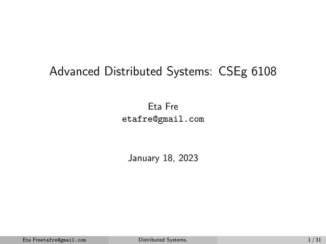 Introduction to Distributed Systems | PDF | Computer Networking | Computing