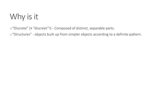 Intro to disceret structure | PPTX