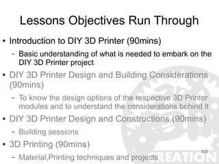 Intro to DIY 3D Printer by Kee Wee Deng | PDF