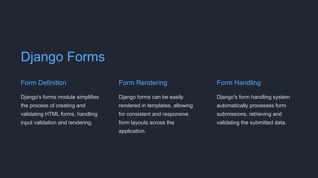 Introduction to DJANGO, a creative framework | PPT