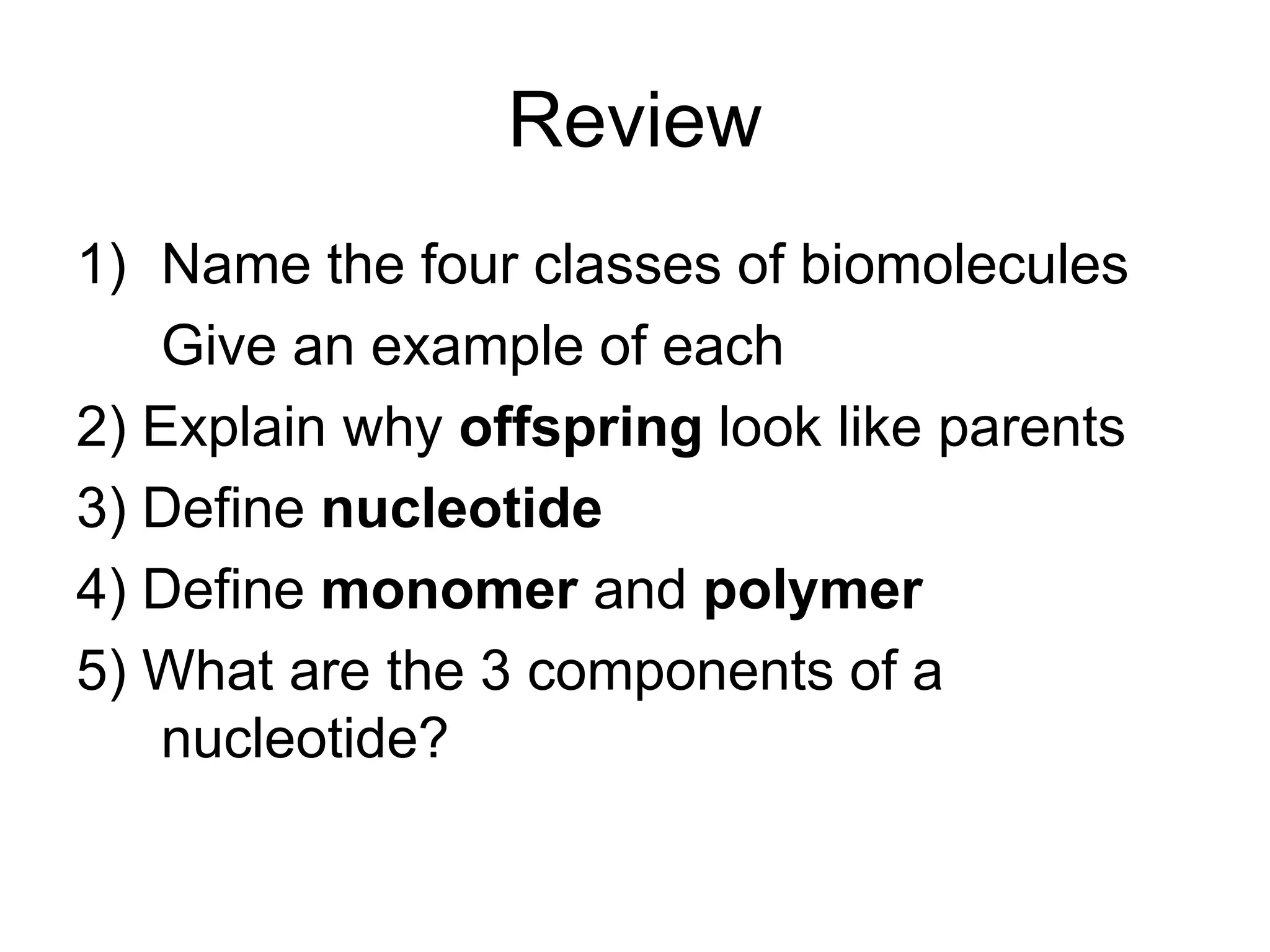 Intro to DNA.ppt for grade 10 presentation slides | PPT | Chemistry ...