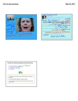 Intro to documentary | PDF