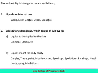 Introduction to dosage forms | PPSX