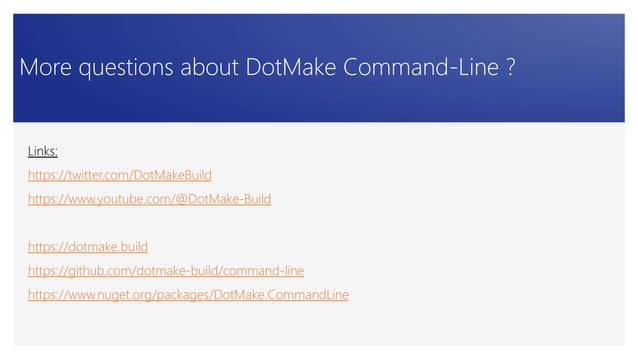 Intro To Dotmake Command Line Pptx Programming Languages Computing