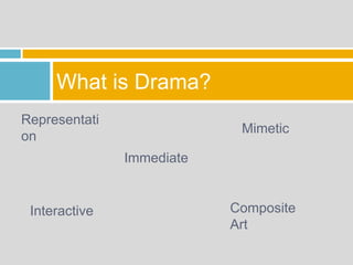 Intro to drama | PPTX