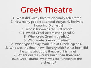 introduction activities to drama year 7 content | PPTX