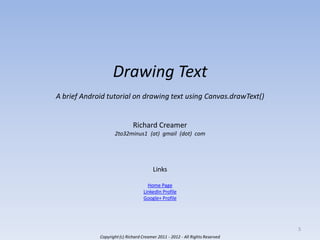 Precise Android Text Drawing | PDF