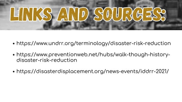 Intro to DRR Disaster Risk Reduction -Report | PDF