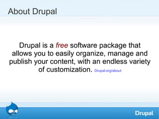 Introduction to drupal | PPT