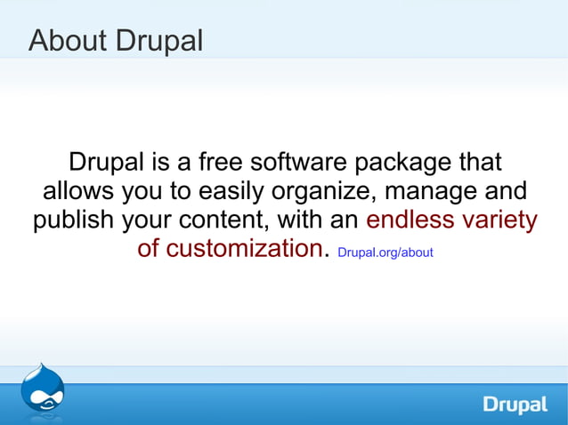 Introduction to drupal | PPT