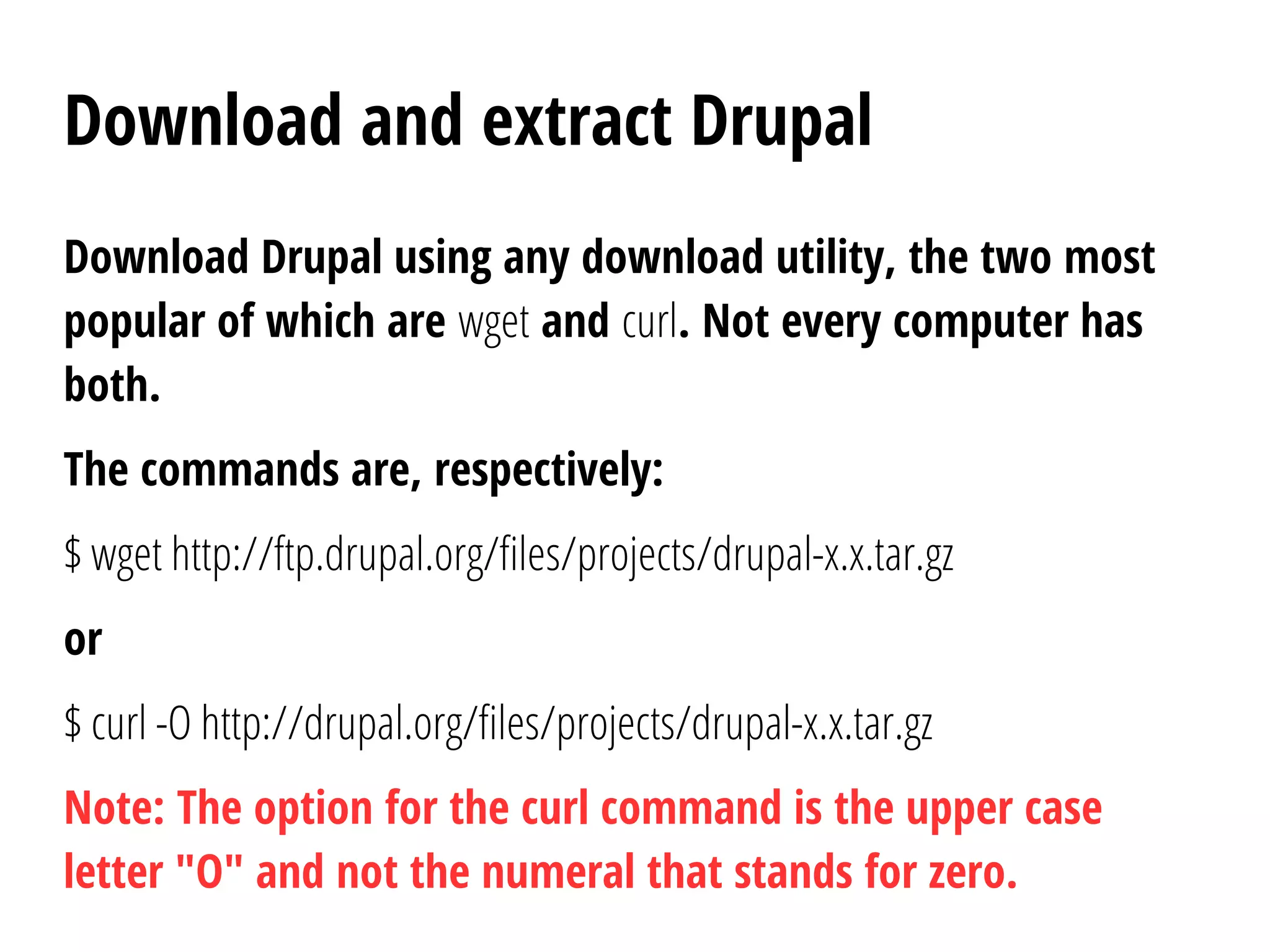 Introduction to Drupal - Installation, Anatomy, Terminologies | PPT