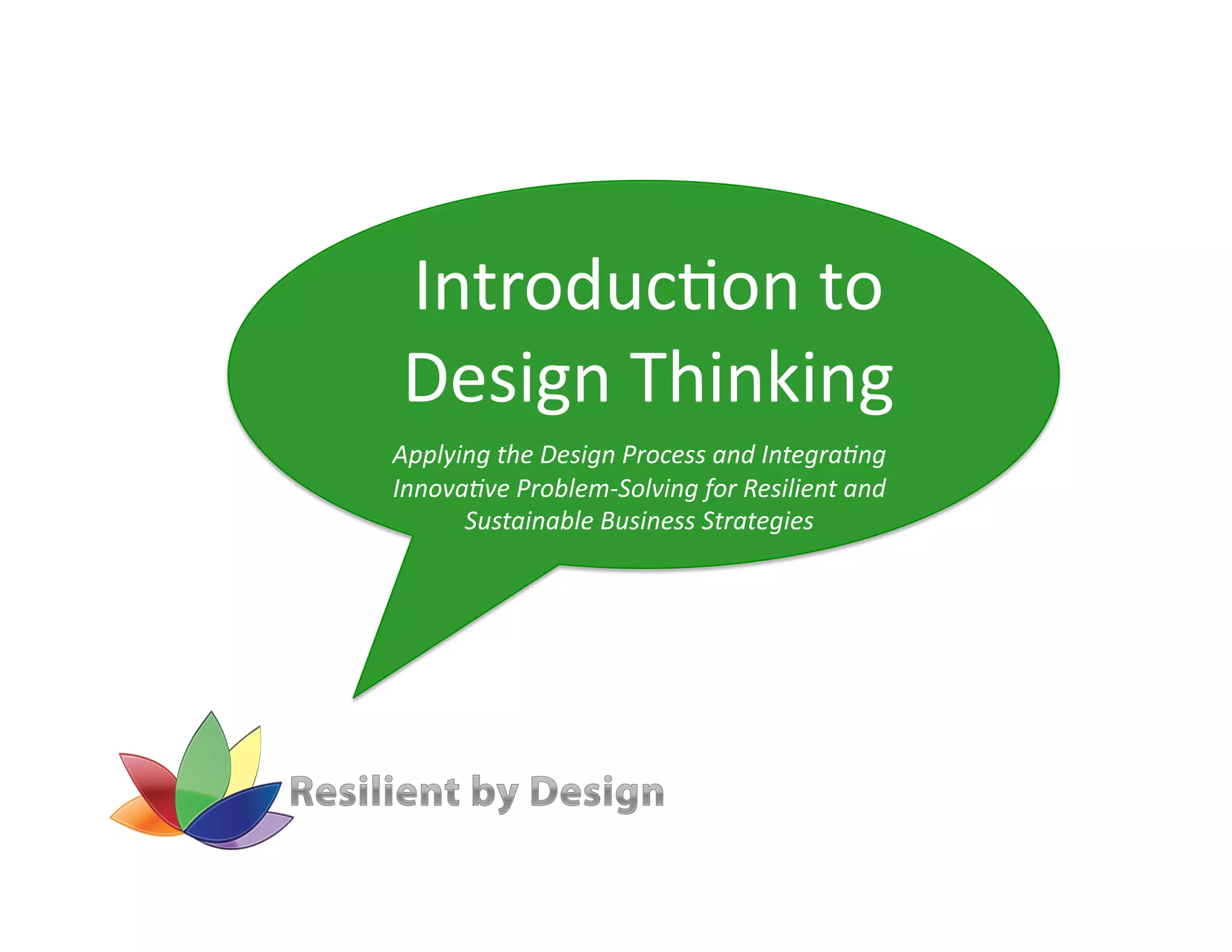 Introduction To Design Thinking Pdf