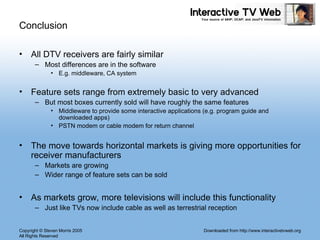 Introduction to DTV Receivers and Transmitters | PPT