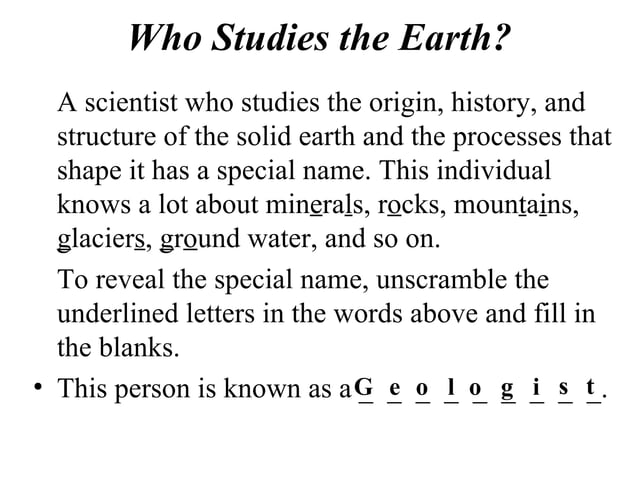 Introduction to Earth Science | PPT